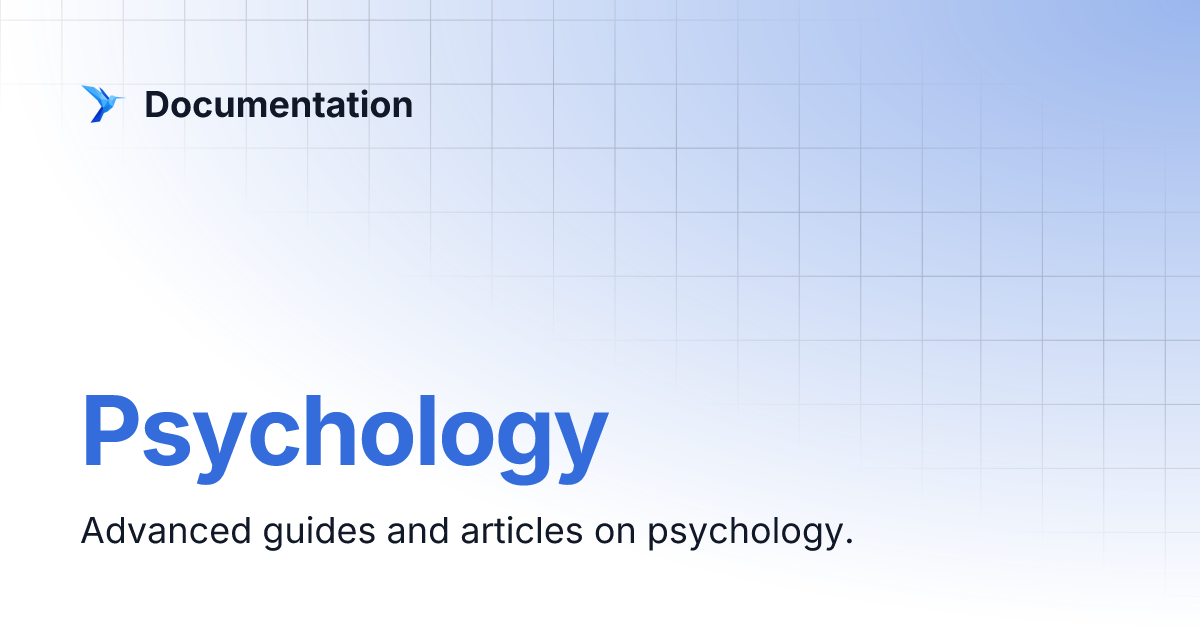 Psychology | Documentation