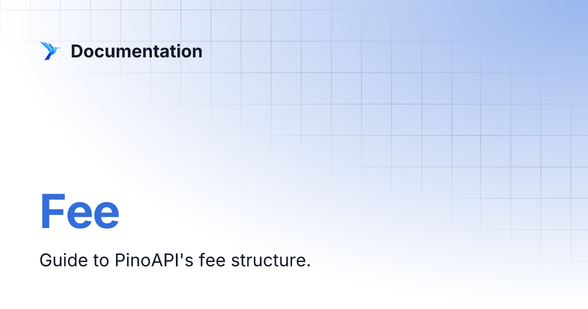 Fee | Documentation