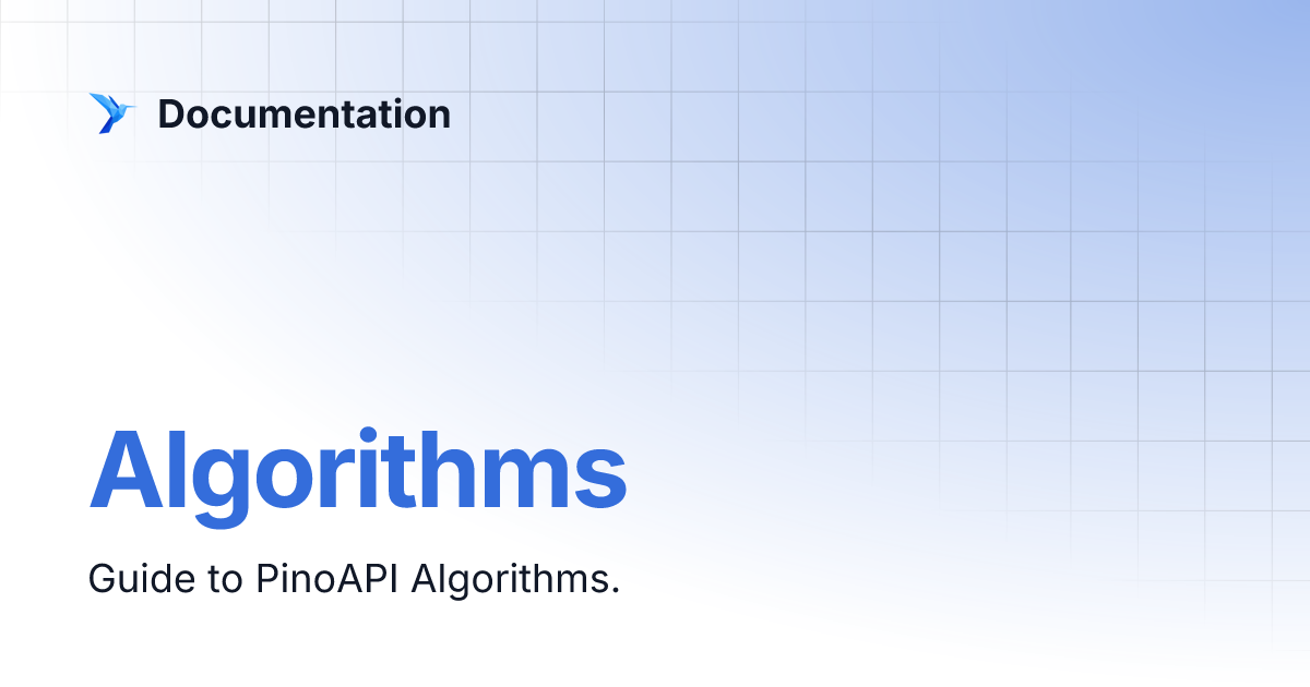 Algorithms | Documentation